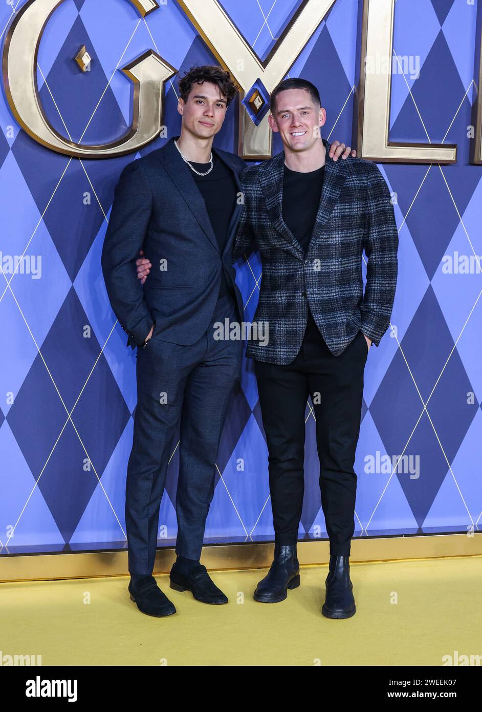 London, UK. 24th Jan, 2024. Miles Nazaire and David Templer attend the ...