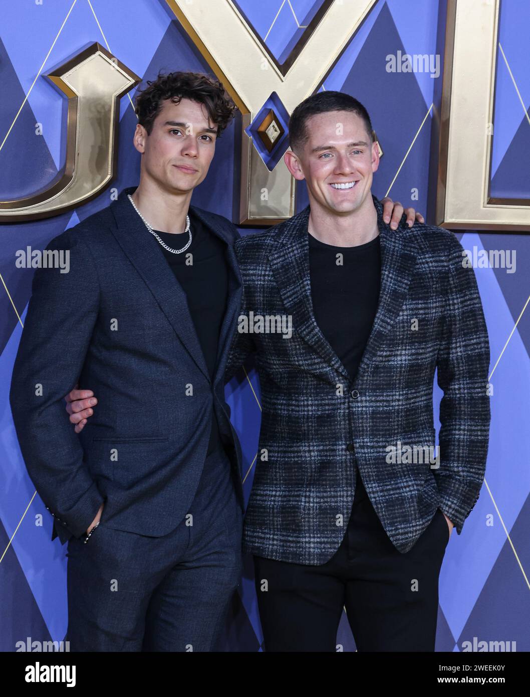 London, UK. 24th Jan, 2024. Miles Nazaire and David Templer attend the ...