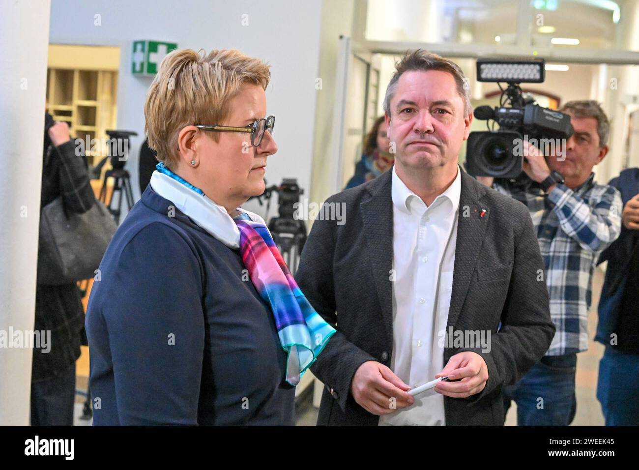 Landesgericht Linz 25.01.2024, Landesgericht Linz, AUT, Mord, im Bild ...