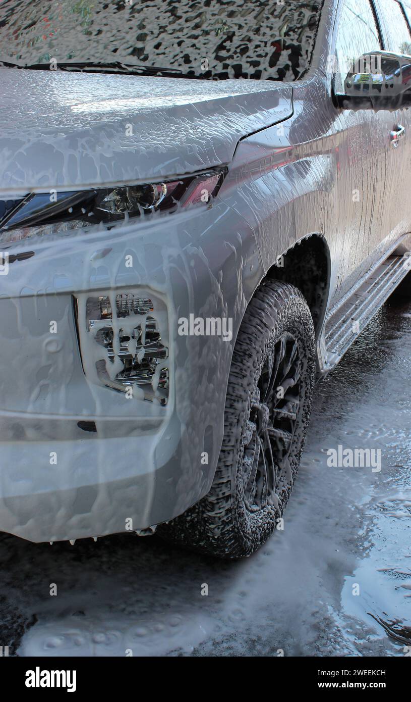 Auto cleaning foam car hi-res stock photography and images - Alamy