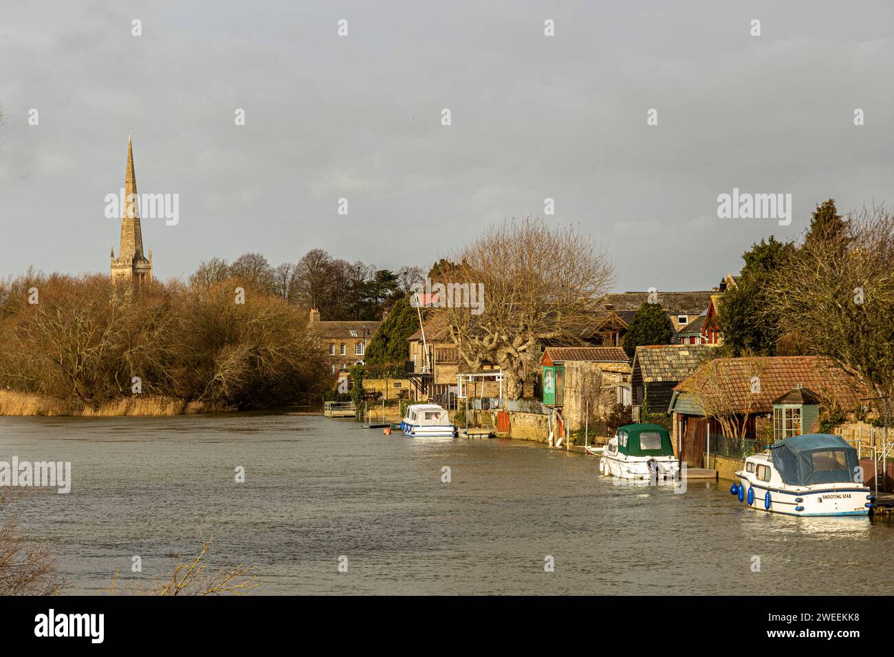 The Great Ouse river at St Ives,Cambs Stock Photo - Alamy