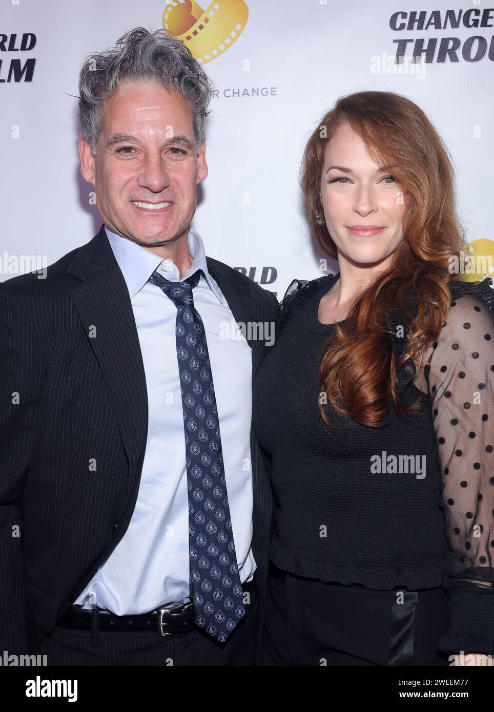 Los Angeles, Ca. 24th Jan, 2024. Adrian Pasdar, Amanda Righetti at the ...