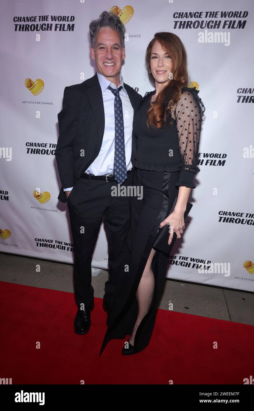Los Angeles, Ca. 24th Jan, 2024. Adrian Pasdar, Amanda Righetti at the ...