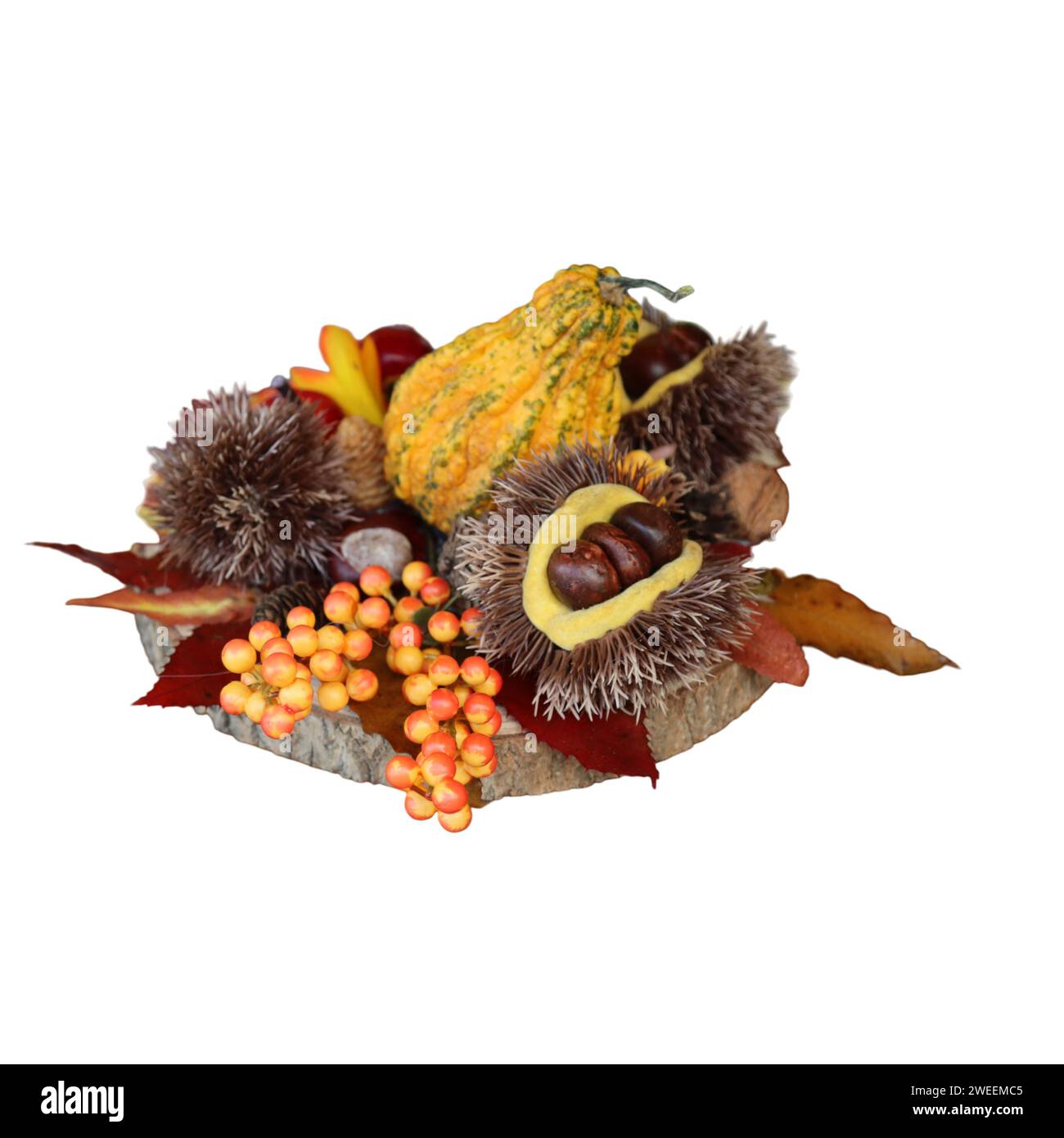 A colorful assortment of fresh fruit piled up in a neat stack, with ...