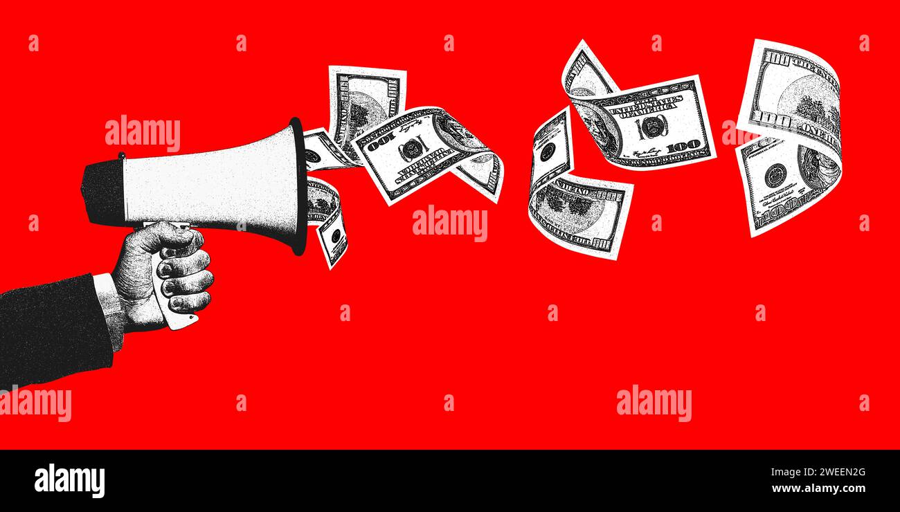 Effective donation strategies for charities. Male hand holding ...