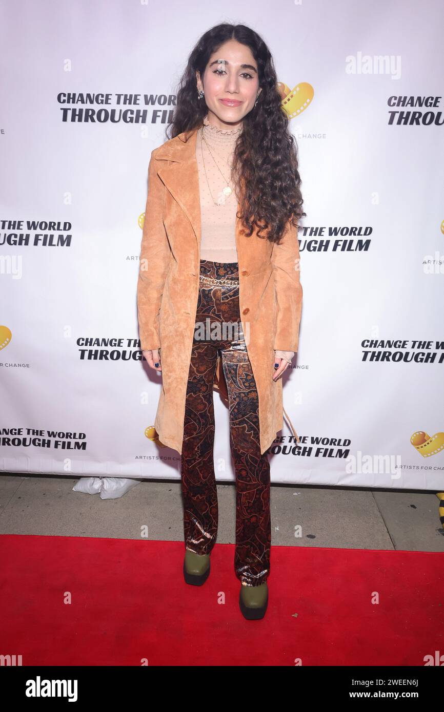 Los Angeles, Ca. 24th Jan, 2024. Noor Razooki at the LA premiere of ...