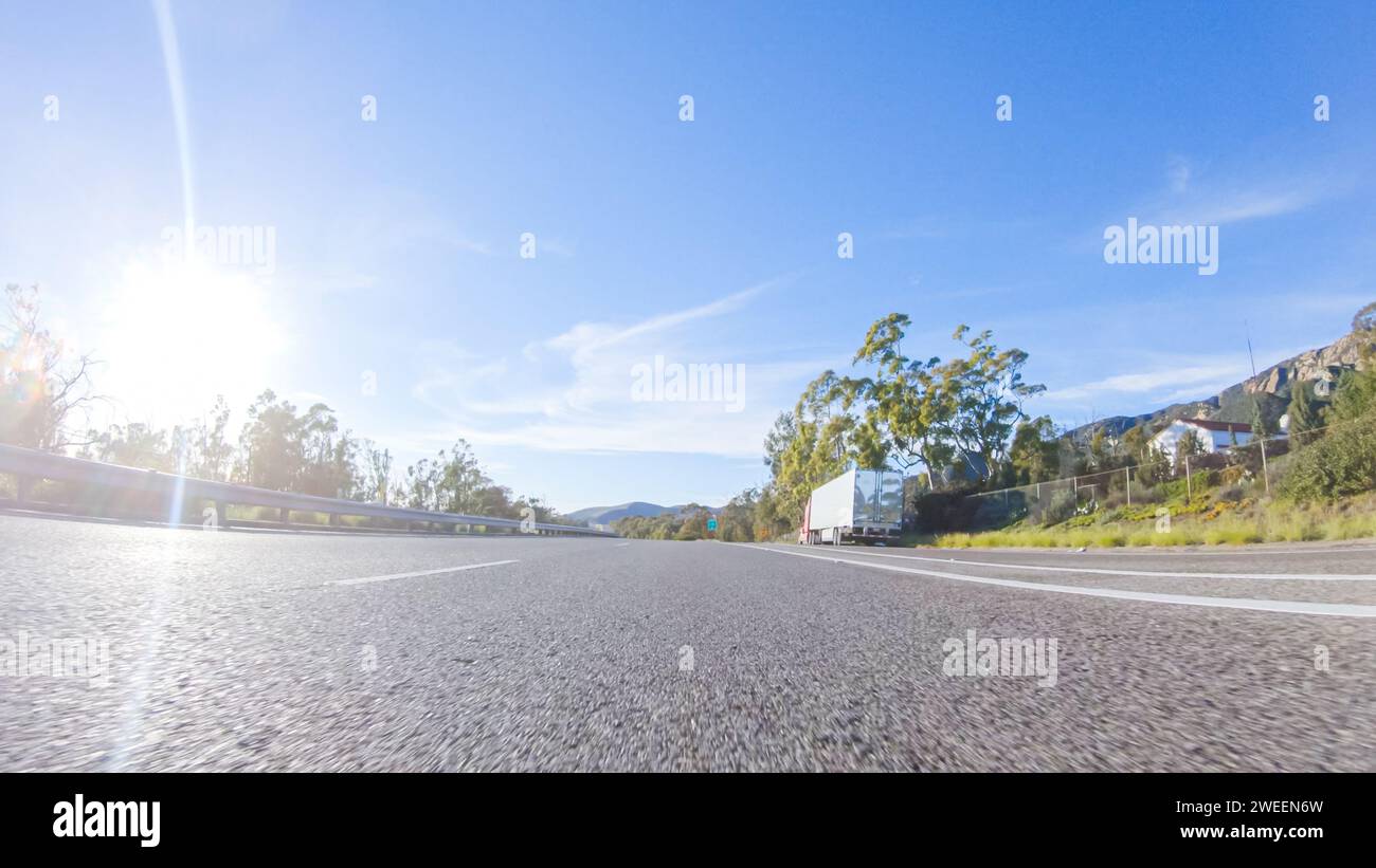 Daytime Journey on HWY 101 Near California Coast Stock Photo - Alamy