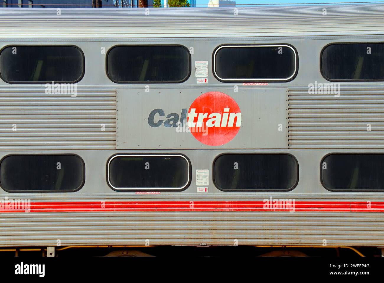 San Francisco, California: Caltrain train at the San Francisco Caltrain station Stock Photo - Alamy
