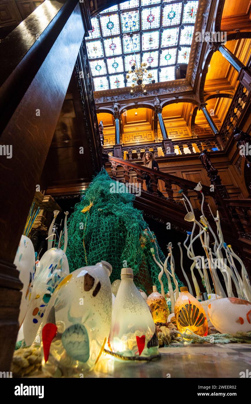 London, UK. 25 January 2024. 'Ghost Ocean', 2023, by Louis Thompson ...