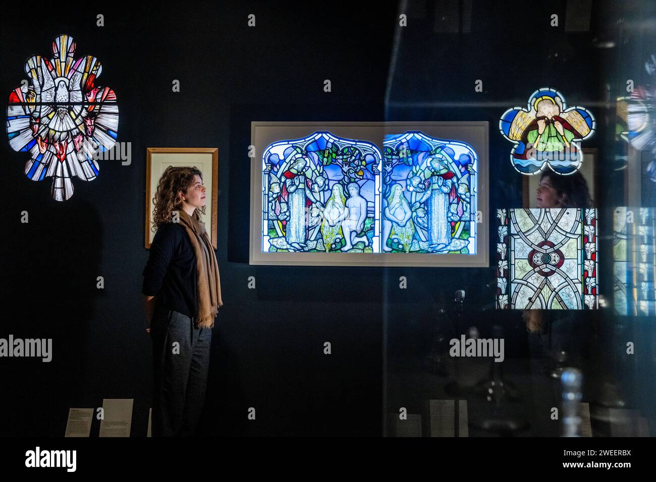 London, UK. 25th Jan, 2024. Christopher Whall (manufacturer: WG ...