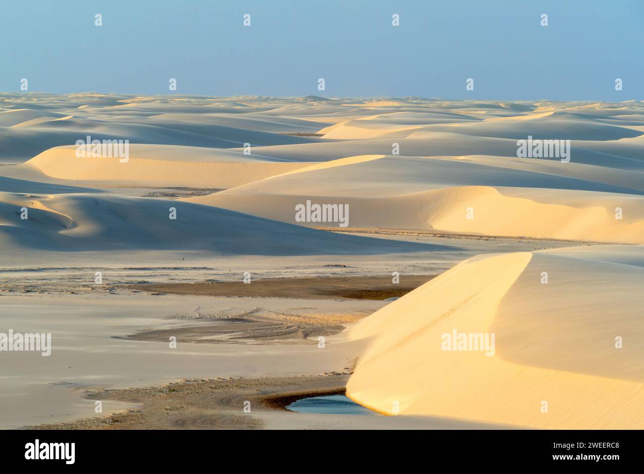 scenic desert dune landscape Lencois Maranhenses National Park - Parque ...