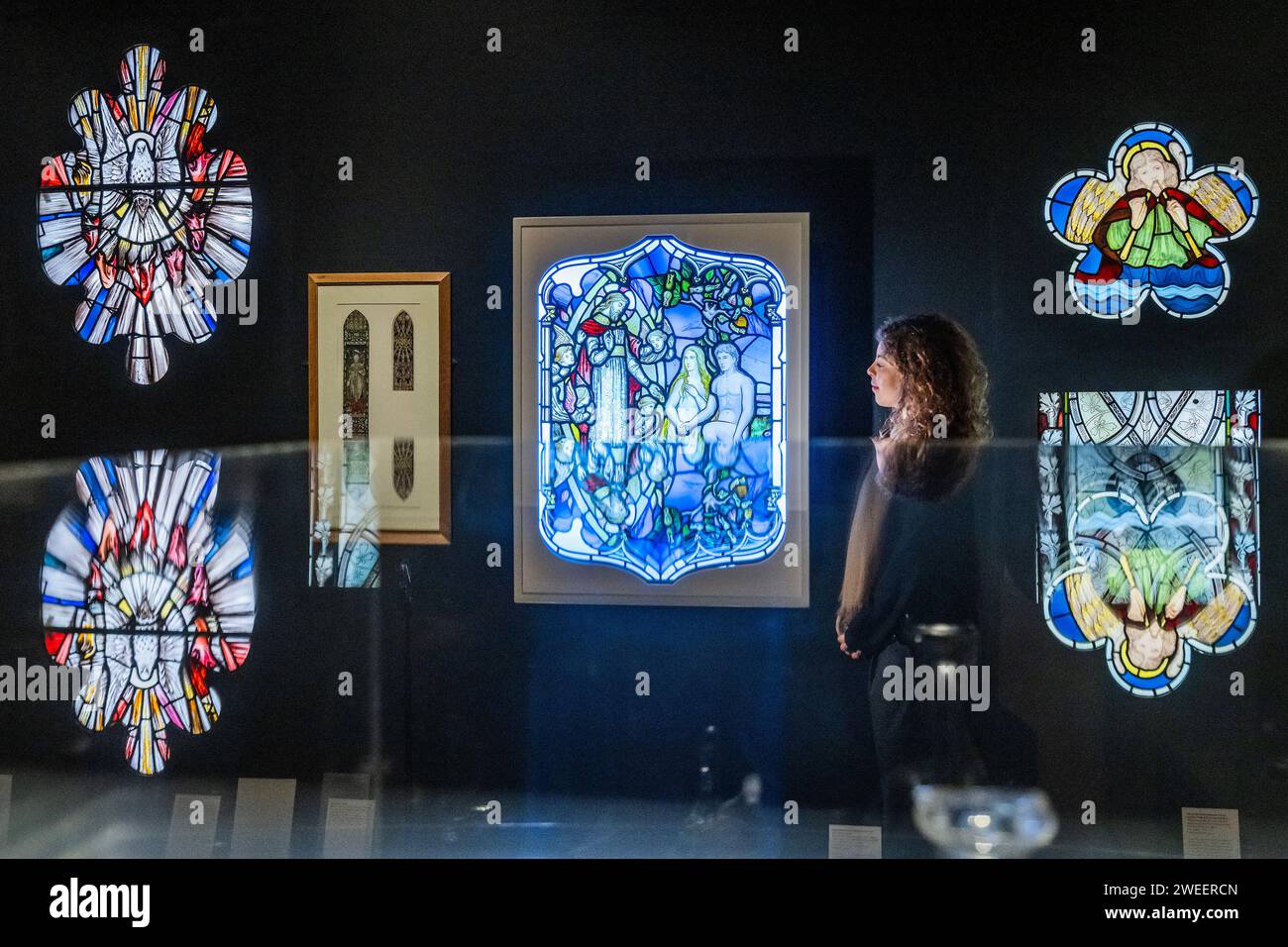 London, UK. 25th Jan, 2024. Christopher Whall (manufacturer: WG ...