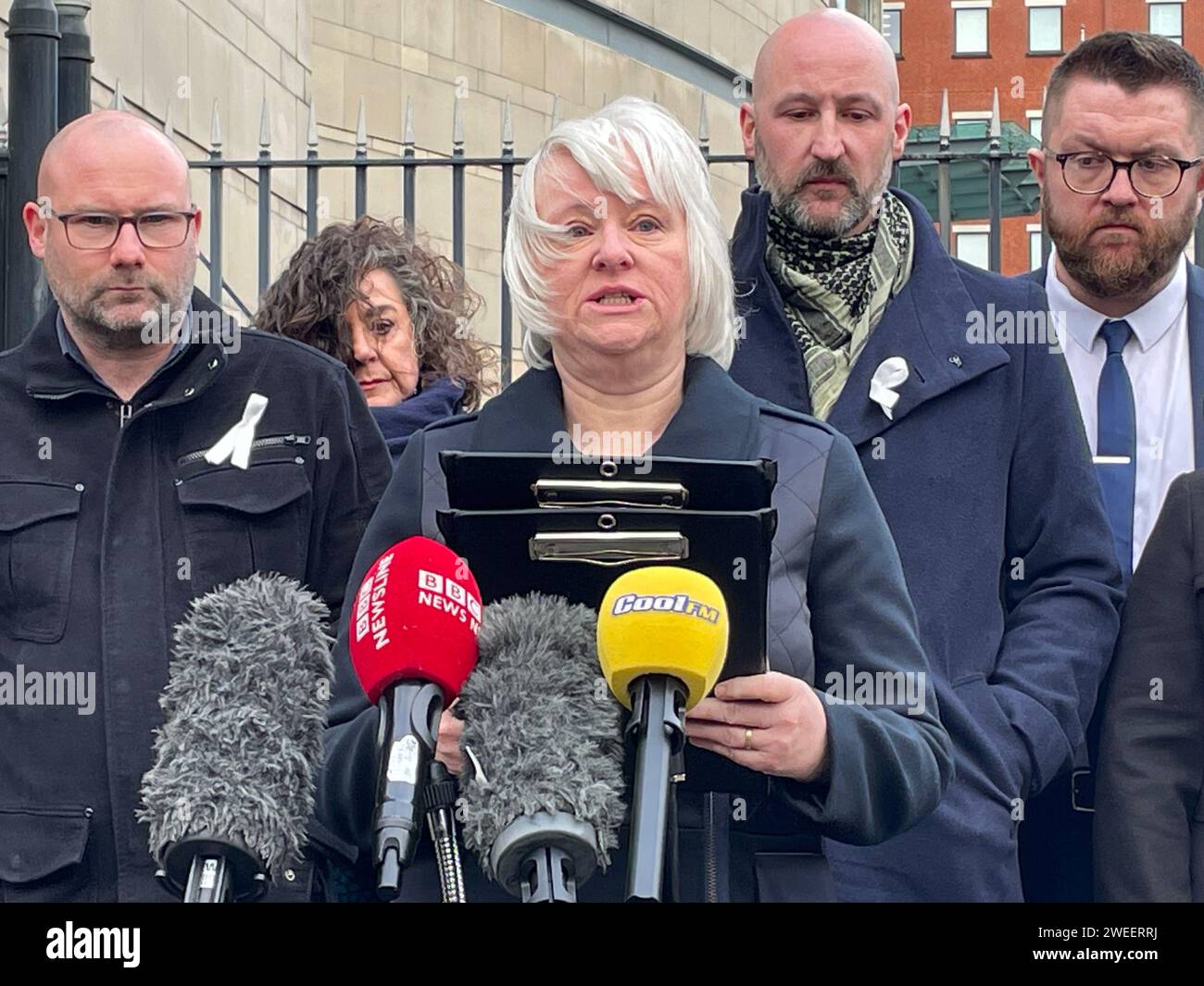 PSNI Detective Inspector Michelle Griffin, along with the family of ...