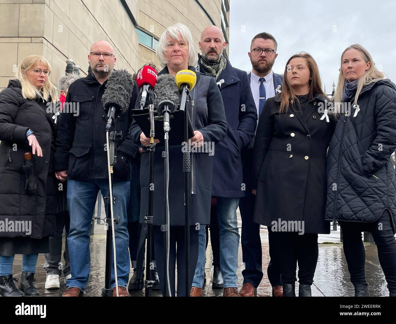 PSNI Detective Inspector Michelle Griffin, along with the family of ...