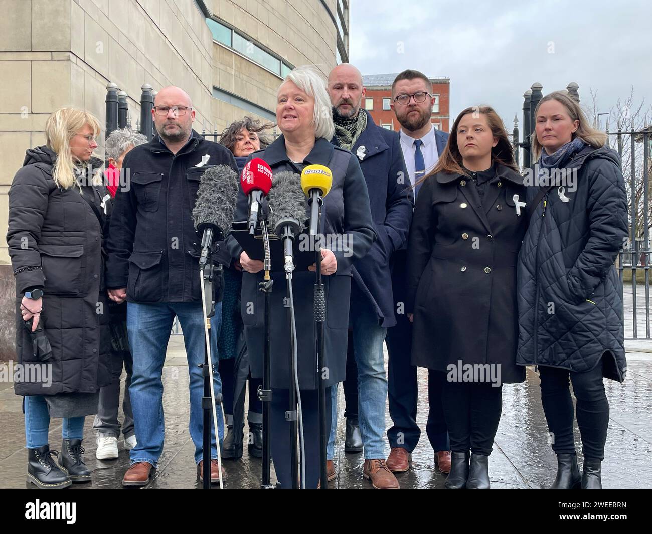 PSNI Detective Inspector Michelle Griffin, along with the family of ...