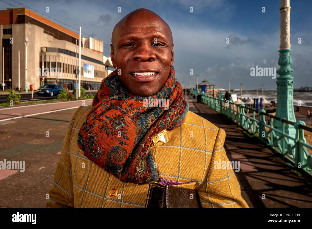 Brighton, November 1st 2023: Former boxer Chris Eubank Stock Photo - Alamy