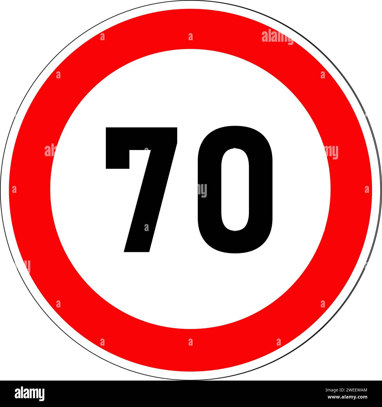 French speed limit sign hi-res stock photography and images - Alamy