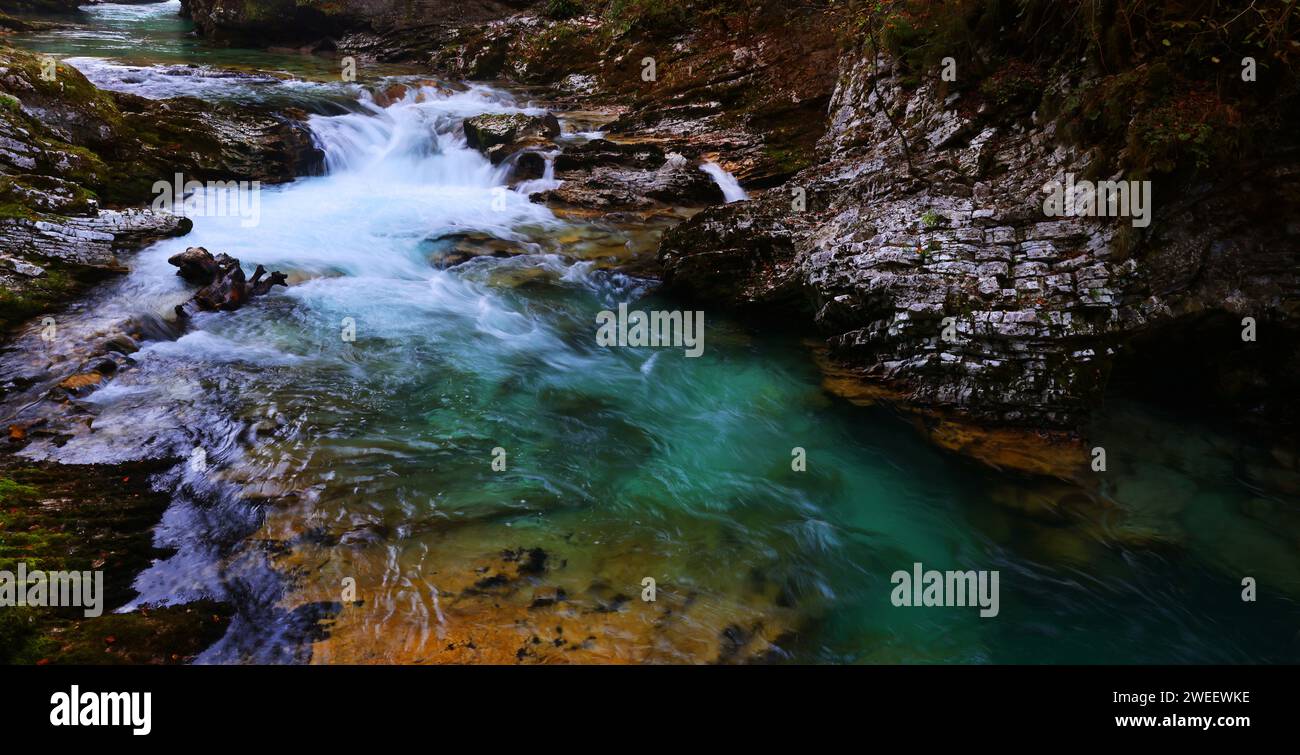 Schlucht, Vintgar, vintgar gorge, Slowenien, Triglav, Bled, Wildwasser ...