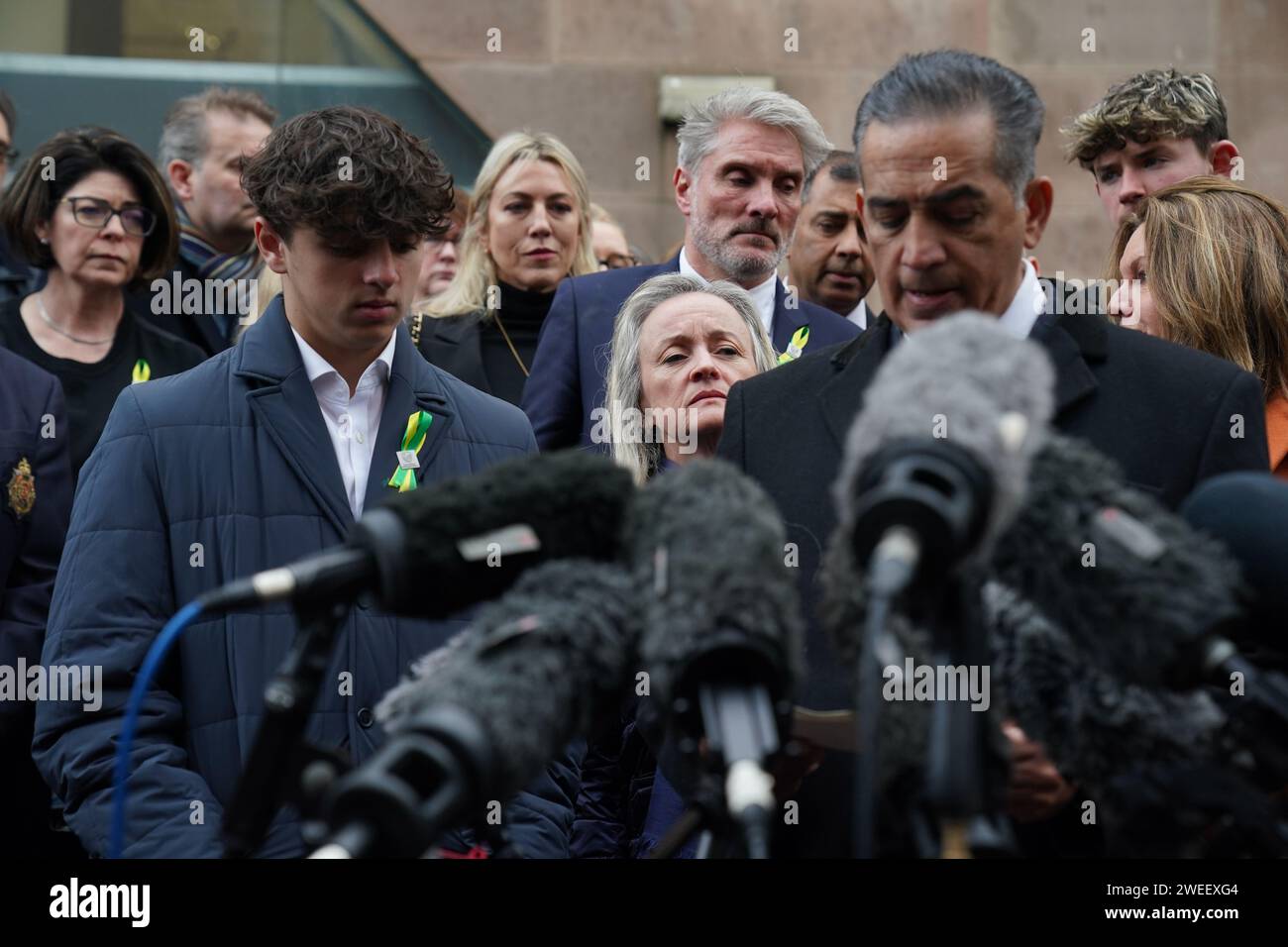 Dr Sanjoy Kumar, father of Grace O'Malley-Kumar making a statement ...