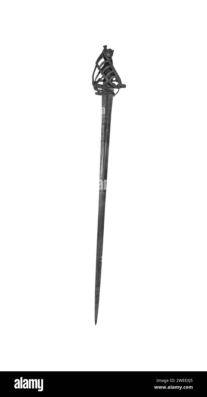 Long sword on white hi-res stock photography and images - Alamy