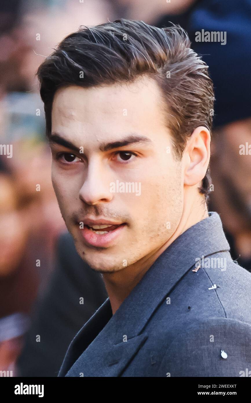 Milan, Italy. 13th Jan, 2024. Jon Kortajarena is attending the Fendi ...