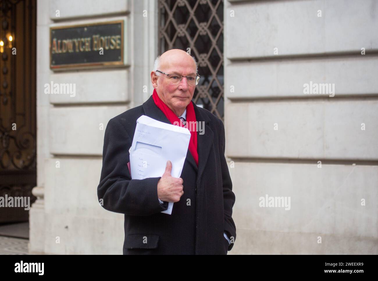 London, England, UK. 25th Jan, 2024. DAVID TEALE, the lawyer involved ...
