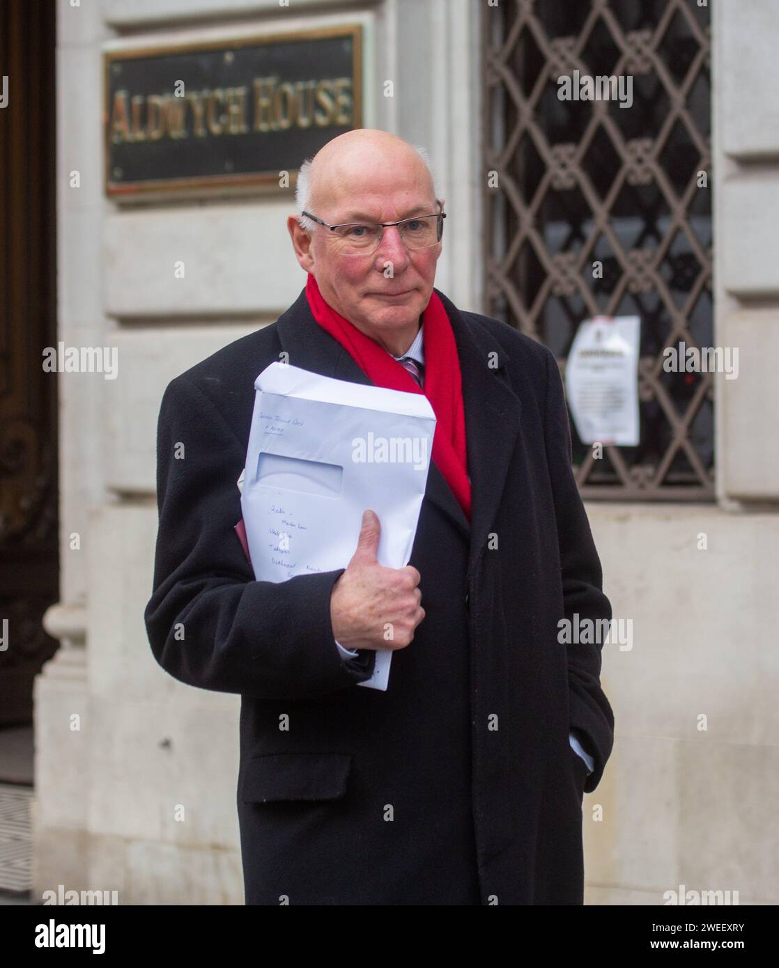 London, England, UK. 25th Jan, 2024. DAVID TEALE, the lawyer involved ...