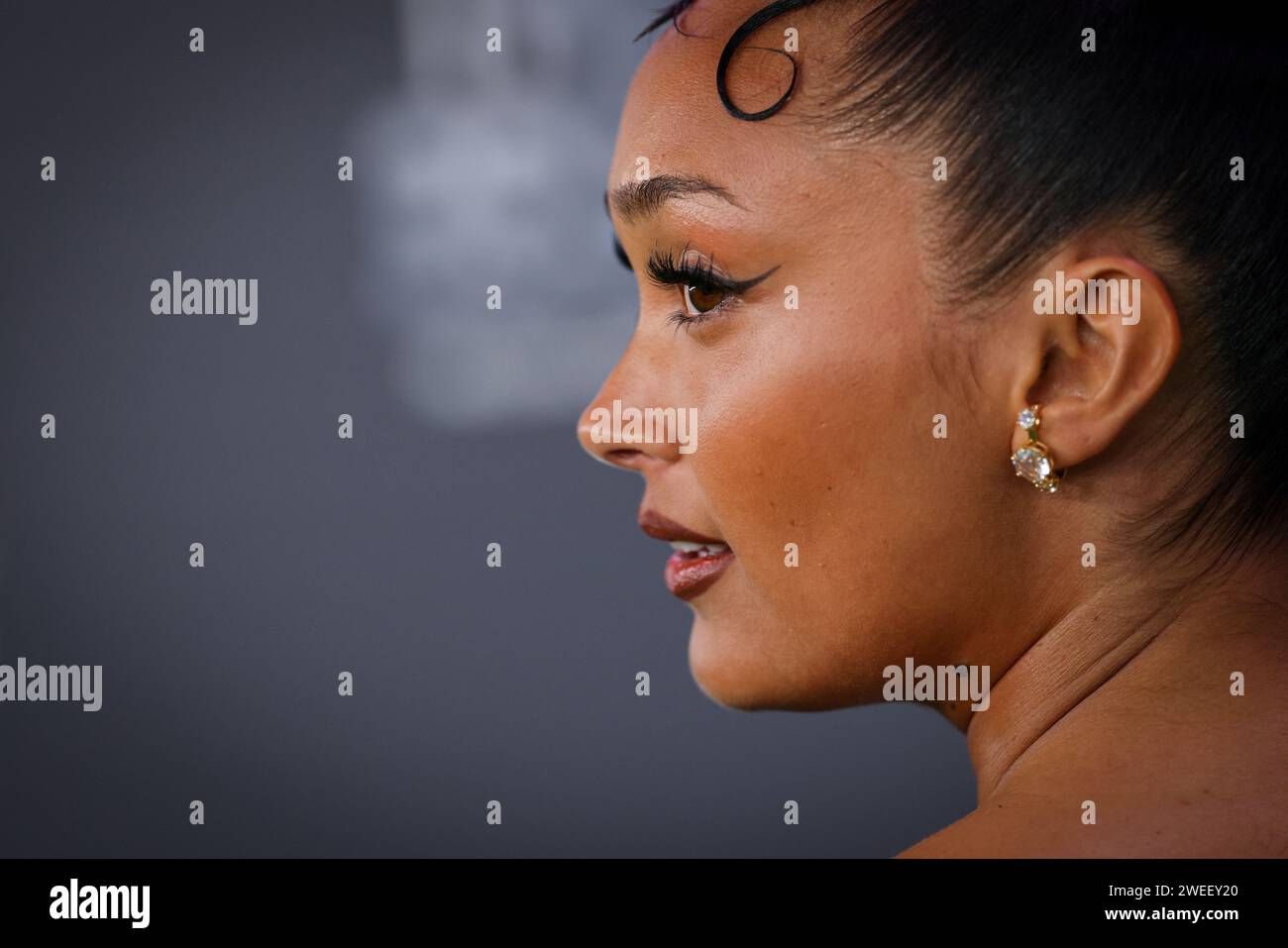 British singer-songwriter Joy Crookes at the FIFA Best Awards in London ...