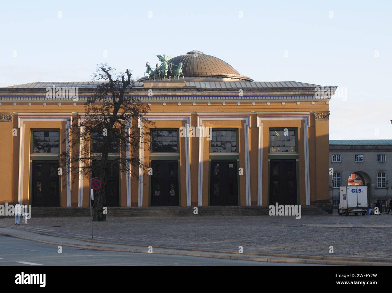 Copenhagen, Denmark /25 January 2024/. Thorvaldsen museum building in ...