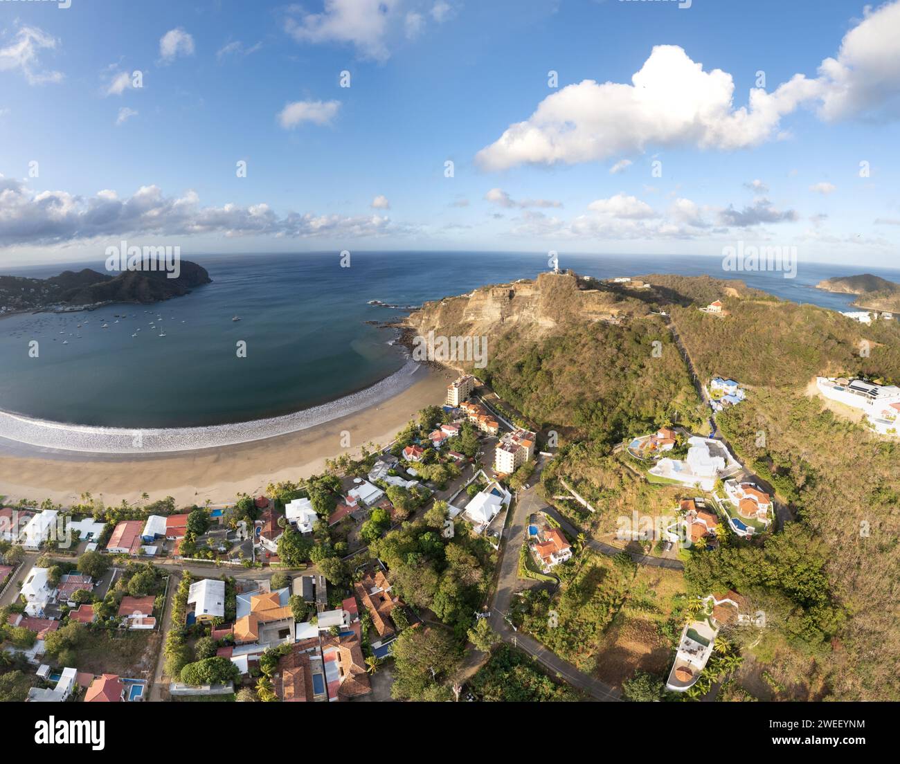 Blue city panorama hi-res stock photography and images - Alamy