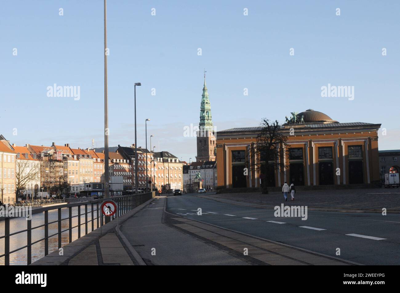 Copenhagen, Denmark /25 January 2024/. Thorvaldsen museum building in ...