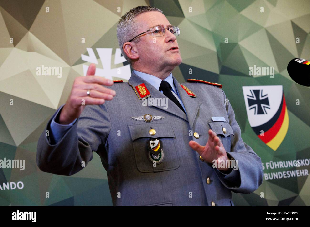 Berlin, Germany. 25th Jan, 2024. Lieutenant General Andre Bodemann ...
