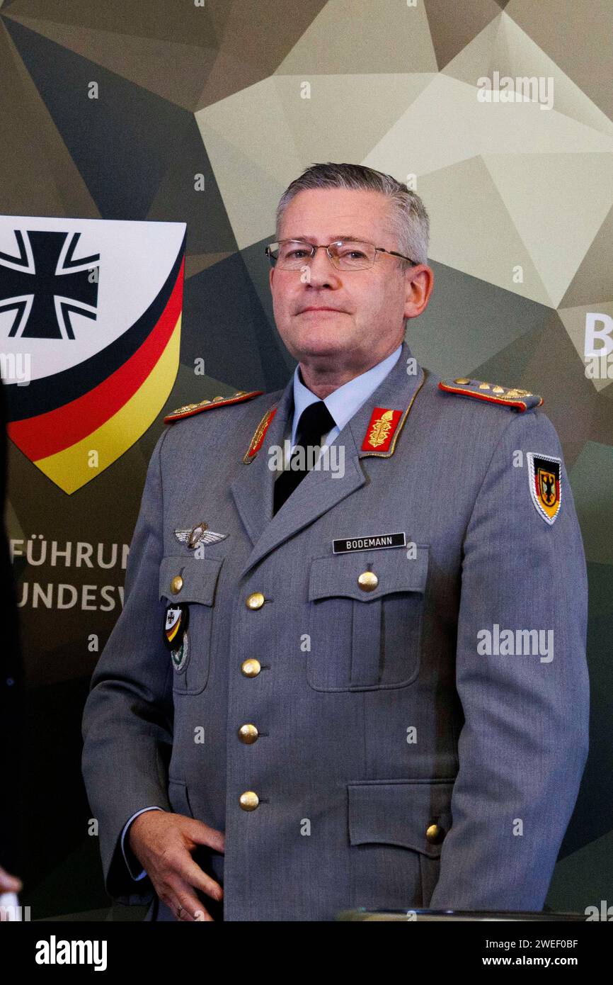Berlin, Germany. 25th Jan, 2024. Lieutenant General Andre Bodemann ...