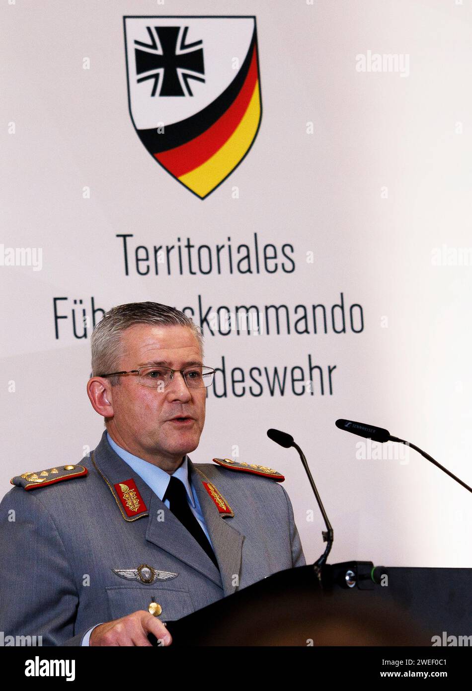 Berlin, Germany. 25th Jan, 2024. Lieutenant General Andre Bodemann ...