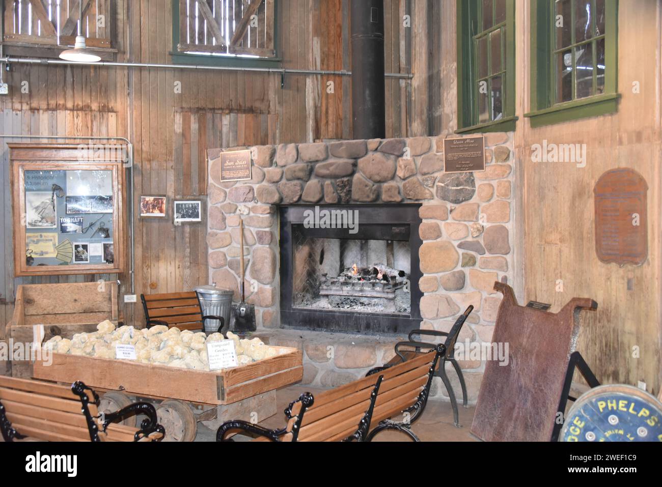 Bisbee, AZ., U.S.A. 12/30/202. Queen #15 offers visitors a glimpse of ...