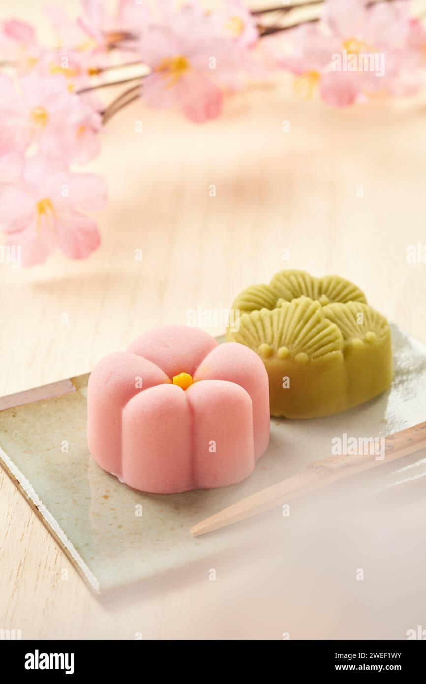 Image of traditional Japanese sweets Stock Photo - Alamy