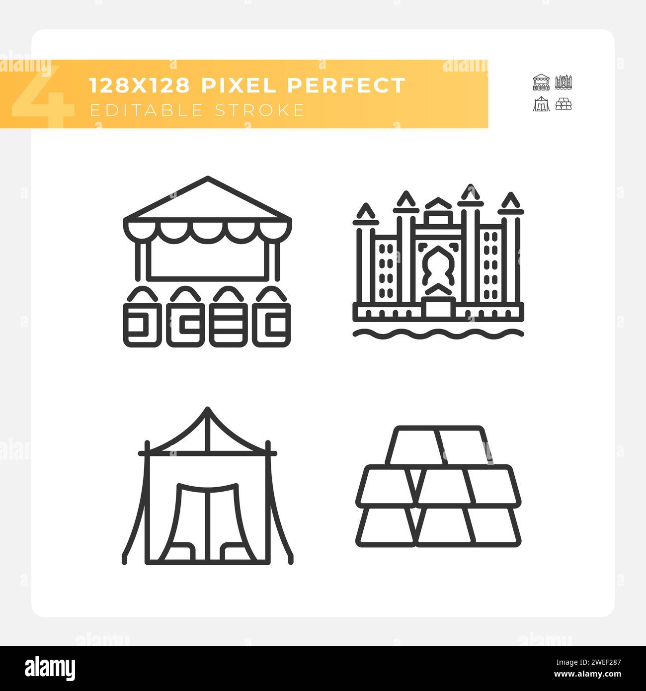 Gold market souk Stock Vector Images - Alamy