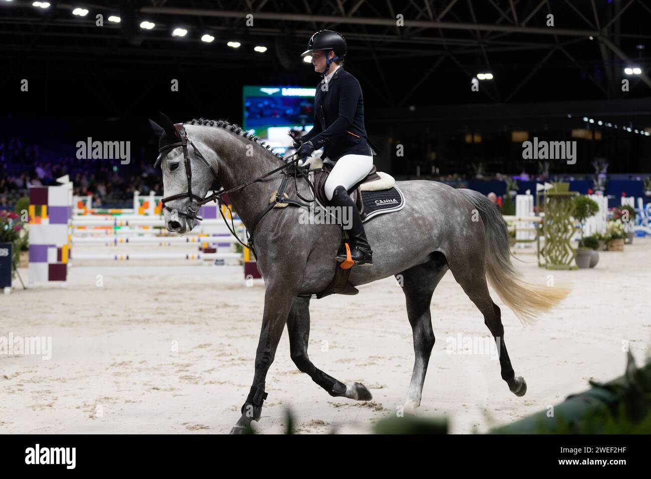 Amsterdam, Netherlands - January 25, 2024. Ilonka Kluytmans competes in ...
