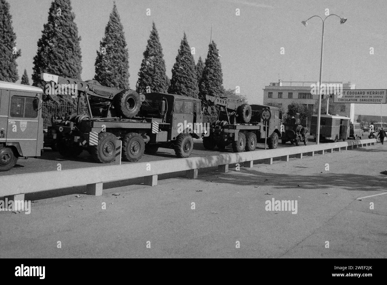 Truck blockade Black and White Stock Photos & Images - Alamy