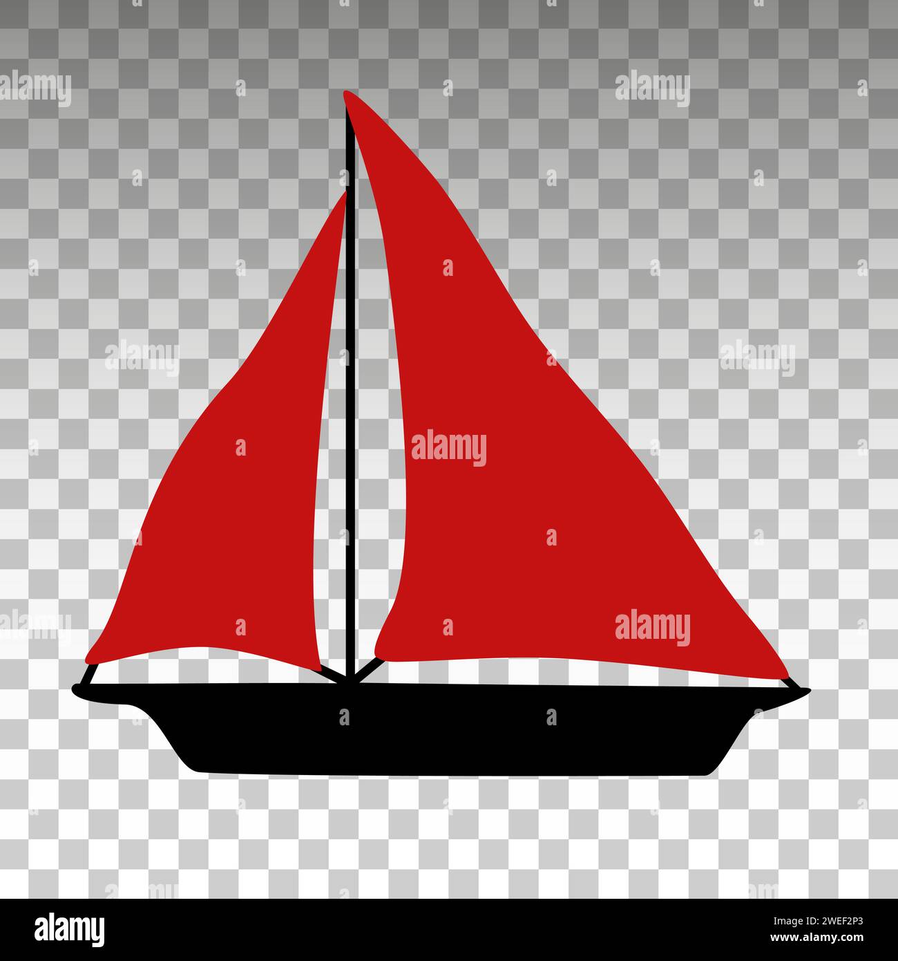 Boat without sail Stock Vector Images - Alamy