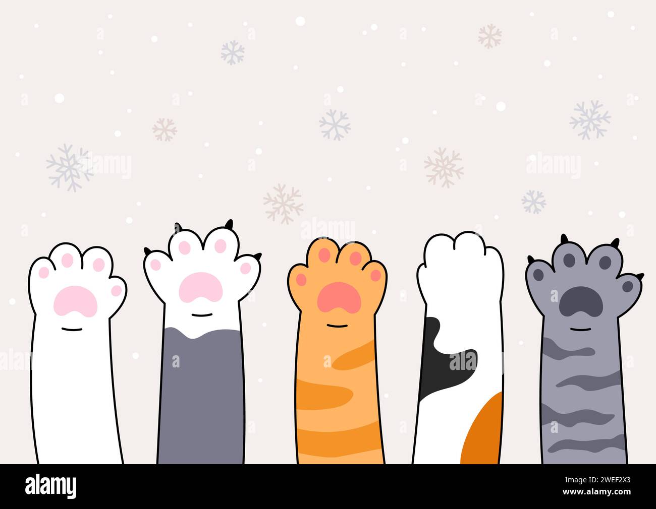 Catch snowflakes Stock Vector Images - Alamy