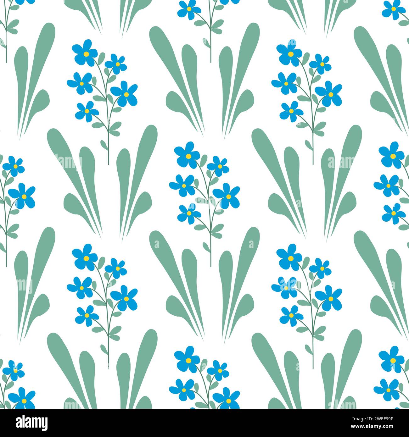 Wild flowers herbs blue Stock Vector Images - Alamy