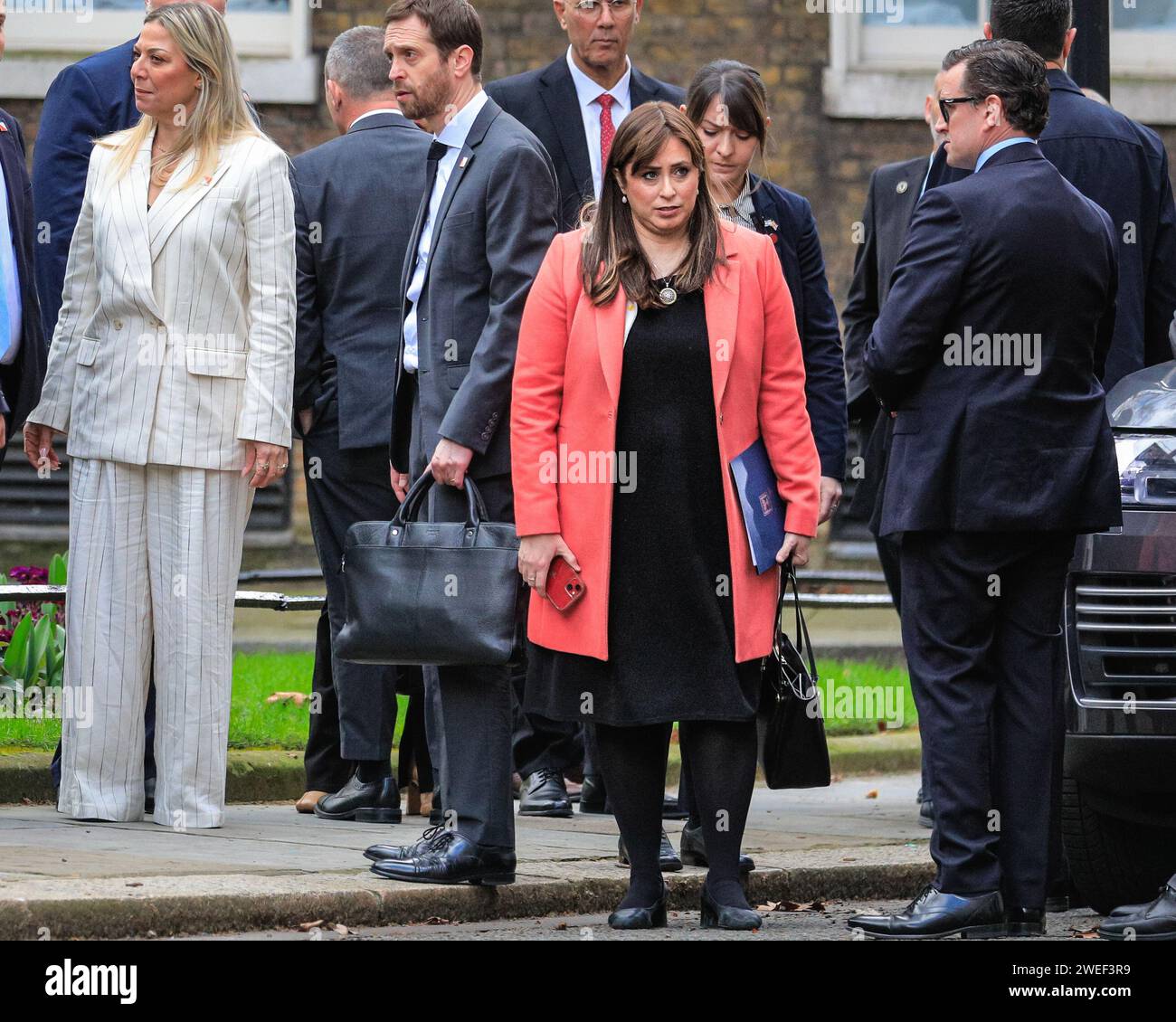 Tzipi Hotovely (in red), Ambassador of Israel to the United Kingdom ...