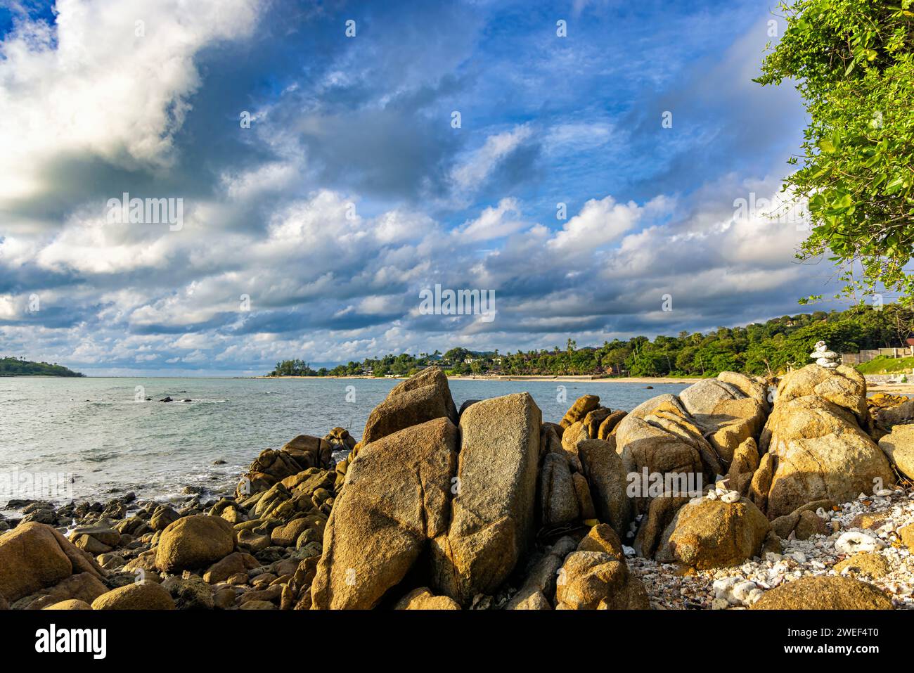Rock Beach, Bo Phut, Ko Samui, Thailand Stock Photo - Alamy