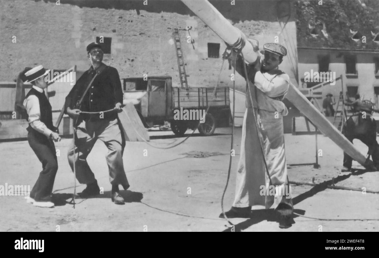 Jacques Tati stars in 'Jour de Fête' (1949), a French comedy film which ...