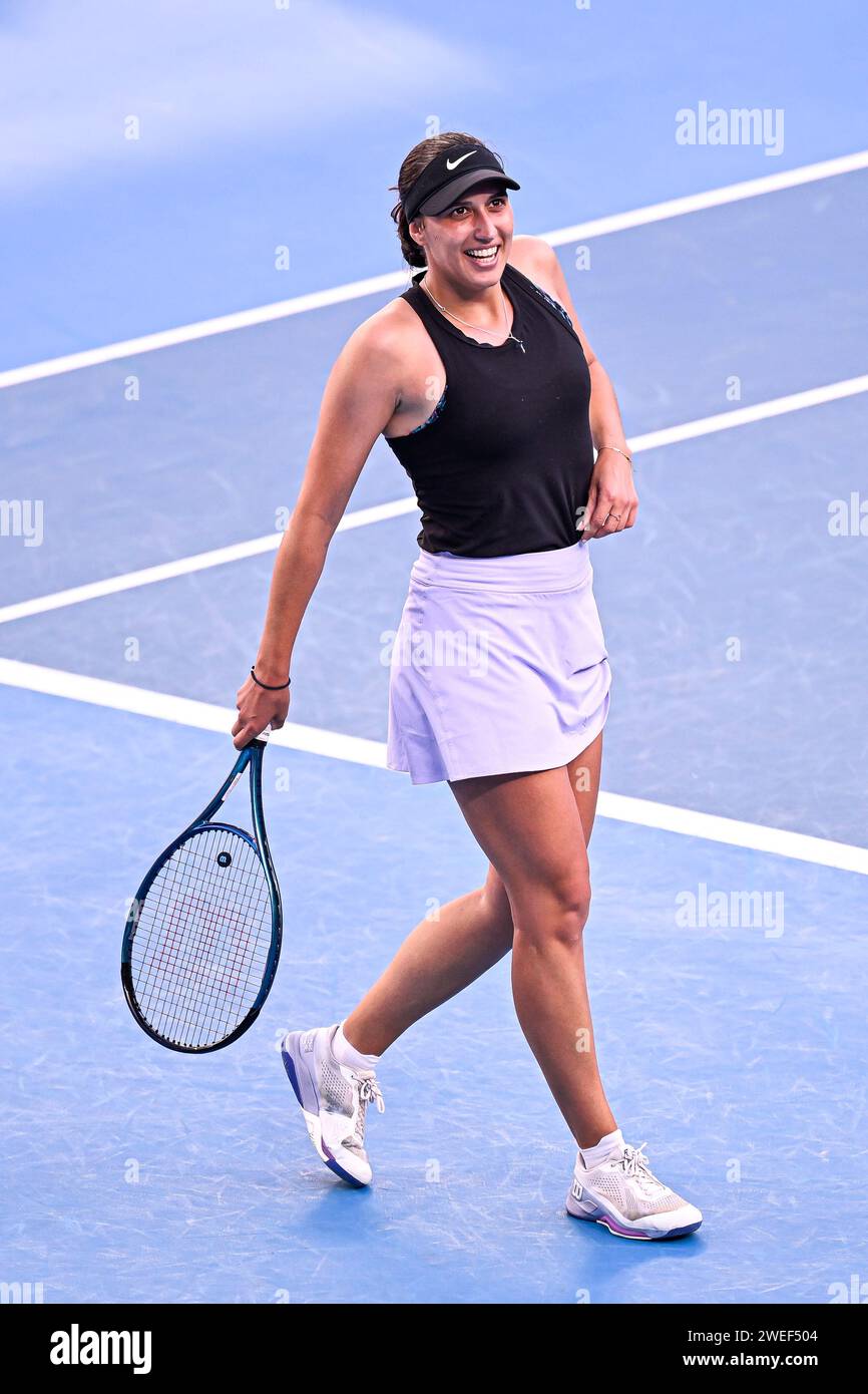 Jaimee Fourlis and Andrew Harris during the Australian Open AO 2024 ...