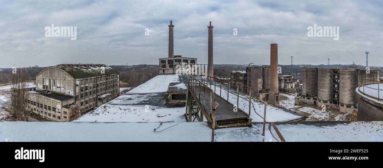 Panorama of Rudersdorf chemical plant, near Berlin, Germany Stock Photo ...