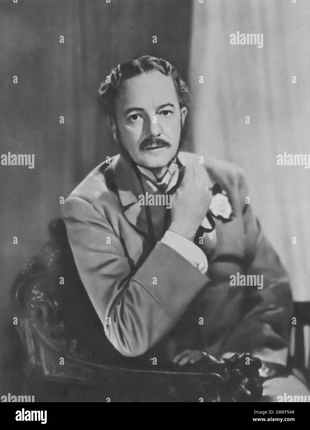 A portrait of actor Maurice Evans, starring in the film 'Gilbert and ...