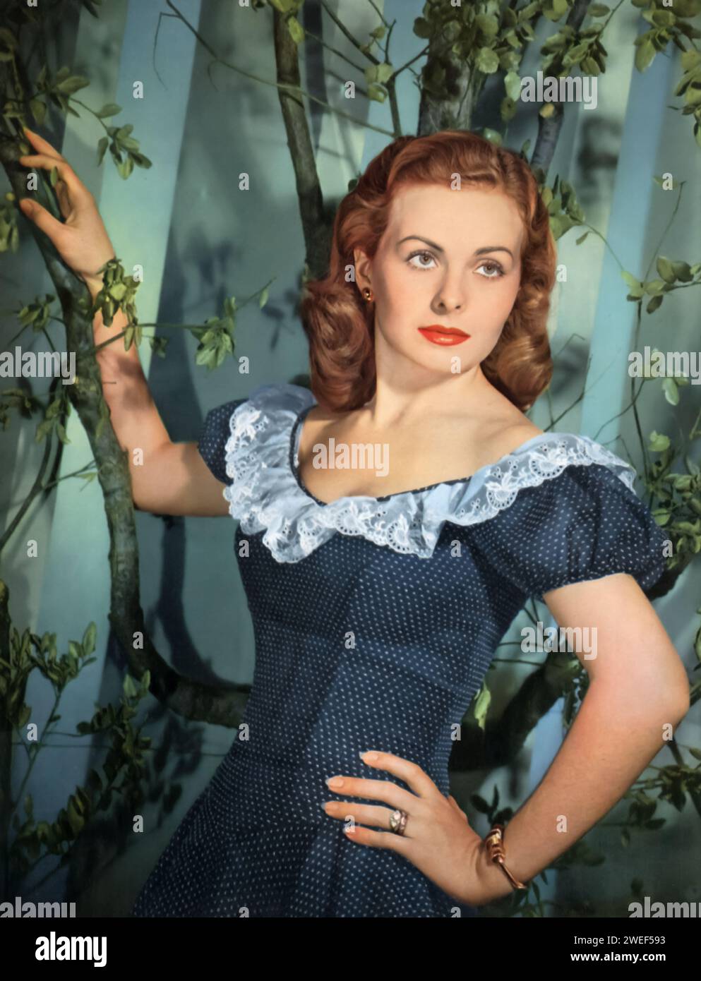A portrait of Jeanne Crain, a renowned actress famous for her roles in ...