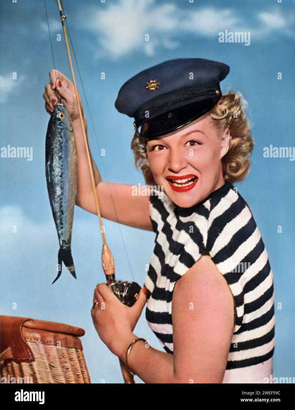 A portrait of Betty Hutton, an acclaimed actress renowned for her role ...